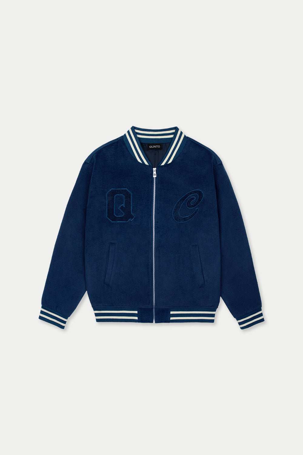 QC College Jacket Blue – QUNTO™